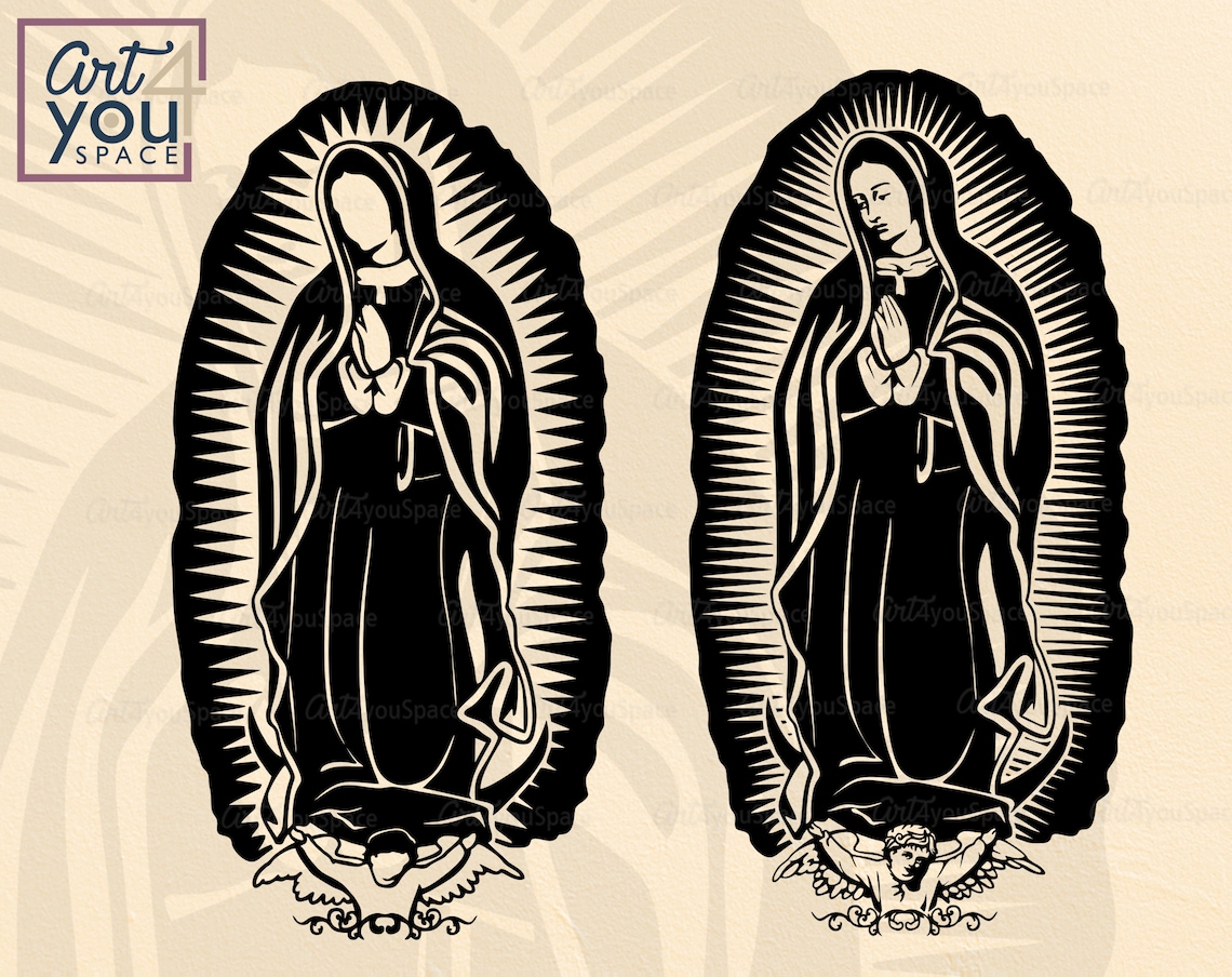 Virgin Mary Svg Mary Mother of God Christian Svg Church - Etsy