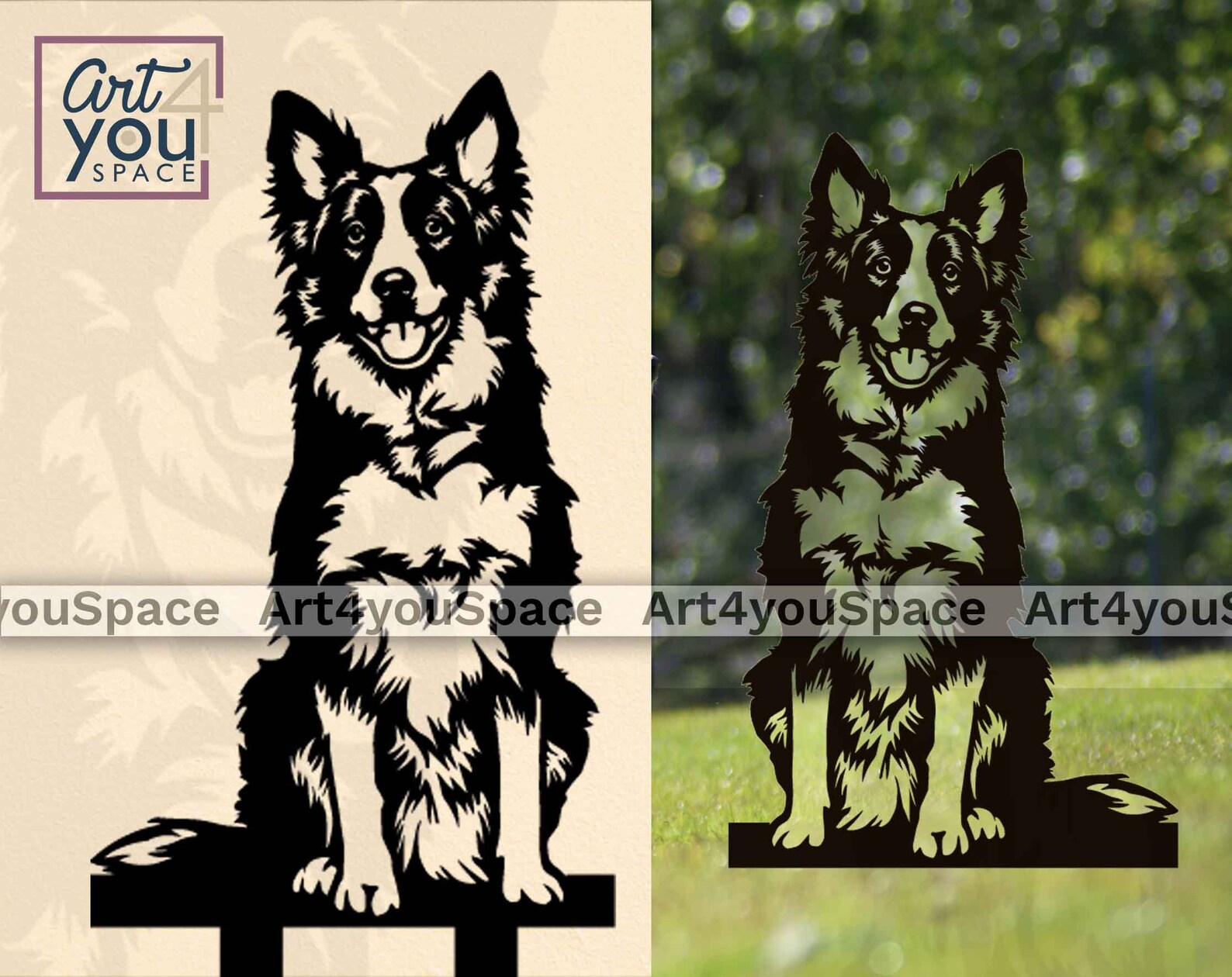 Border Collie Svg, Digital Download, Dog Svg Files for Cricut, Cnc ...