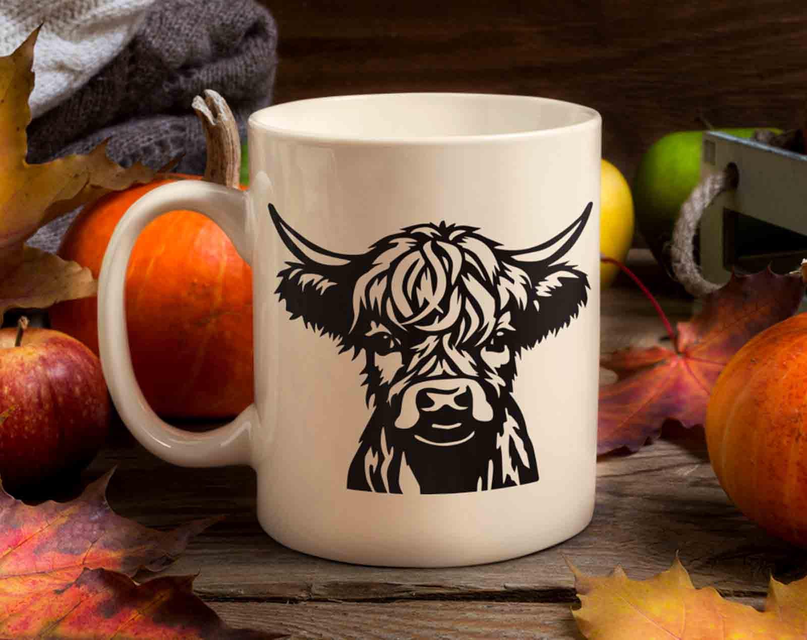 Baby Highland Cow Svg / Dxf Files for Plasma, Calf Laser Cut Vector ...