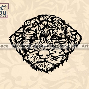 Lagotto Romagnolo, Dog Svg Files for Cricut, Breed Clipart, Vector ...