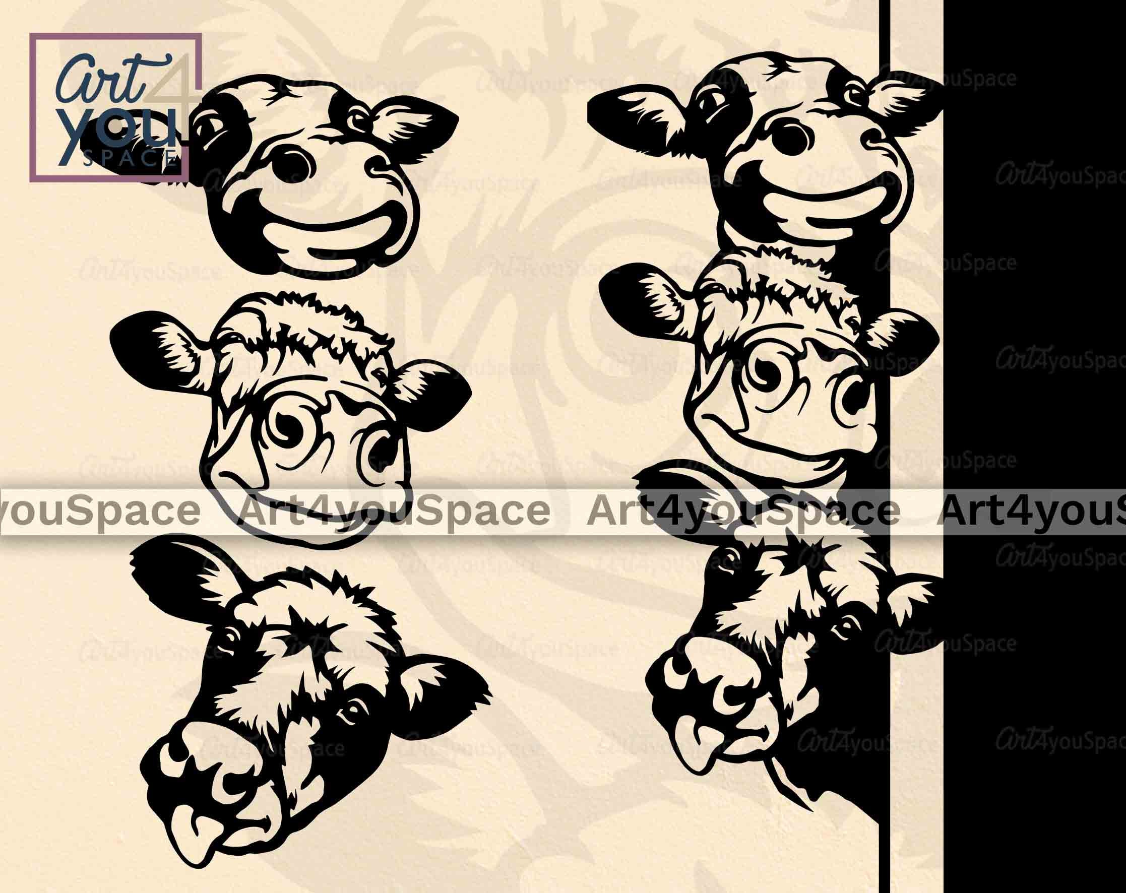 Cows Svg Cricut Heifer Png Funny Farm Animal Clipart - Etsy Canada