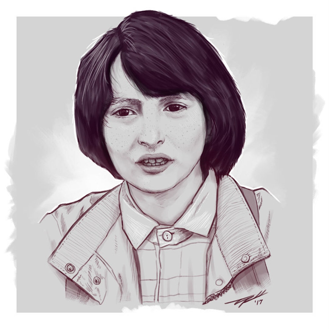 Mike stranger Things Portrait - Etsy