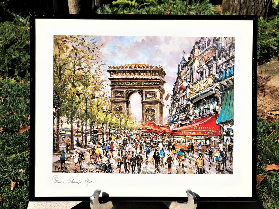J Chardon French Artist, Signed Giclee Art Prints, Paris-eiffel Tower ...