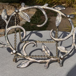 Michael Aram Signed Silver Plated Bronze Scrolling Vine Trivet - the ...