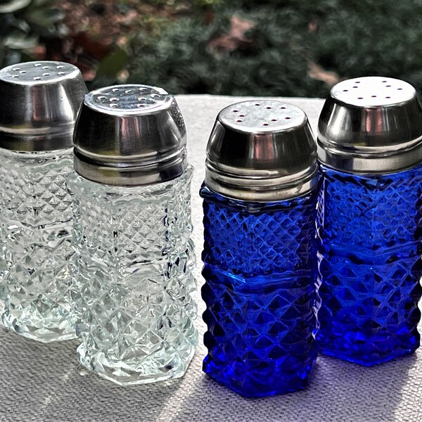Vintage Anchor Hocking Salt and Pepper Shakers - Etsy