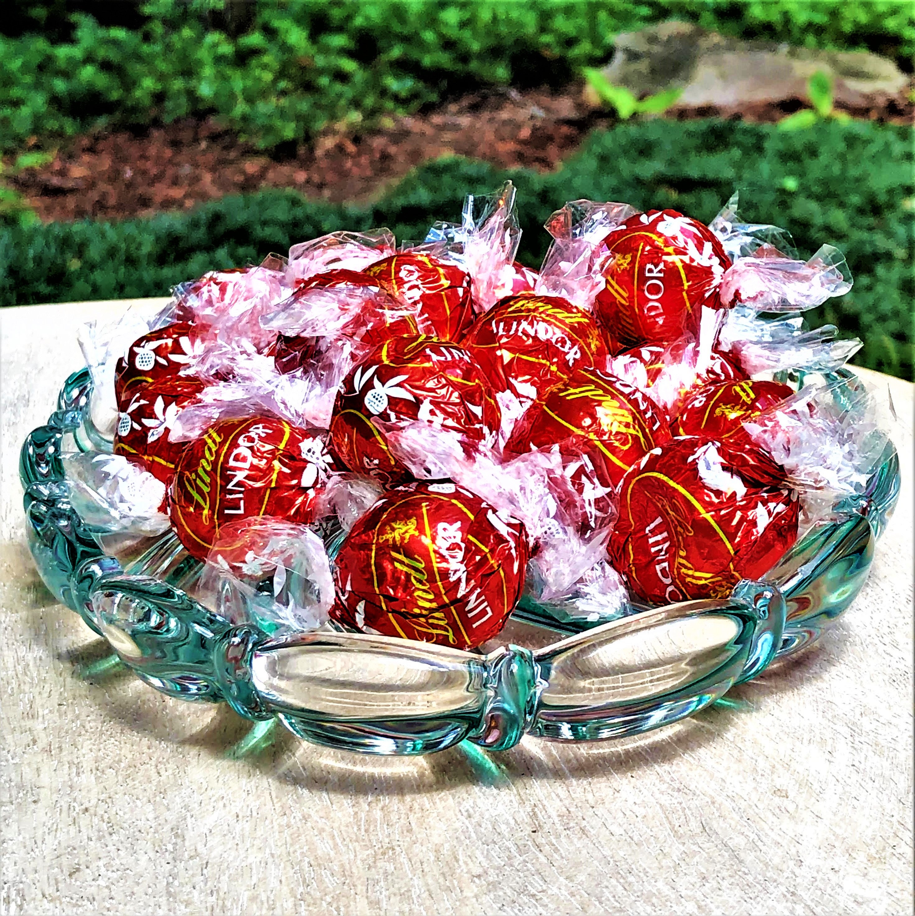Mikasa Green peppermint Swirl Oval Lead Crystal - Etsy