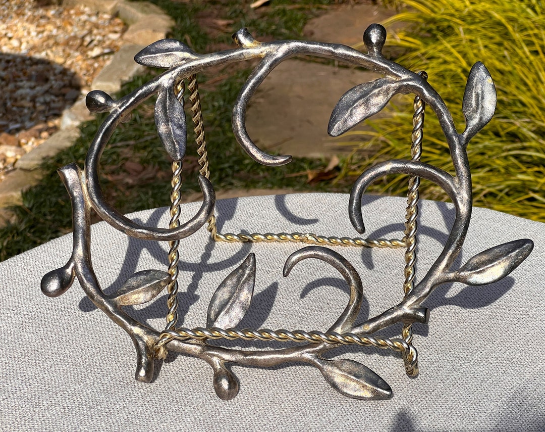 Michael Aram Signed Silver Plated Bronze Scrolling Vine Trivet - the ...