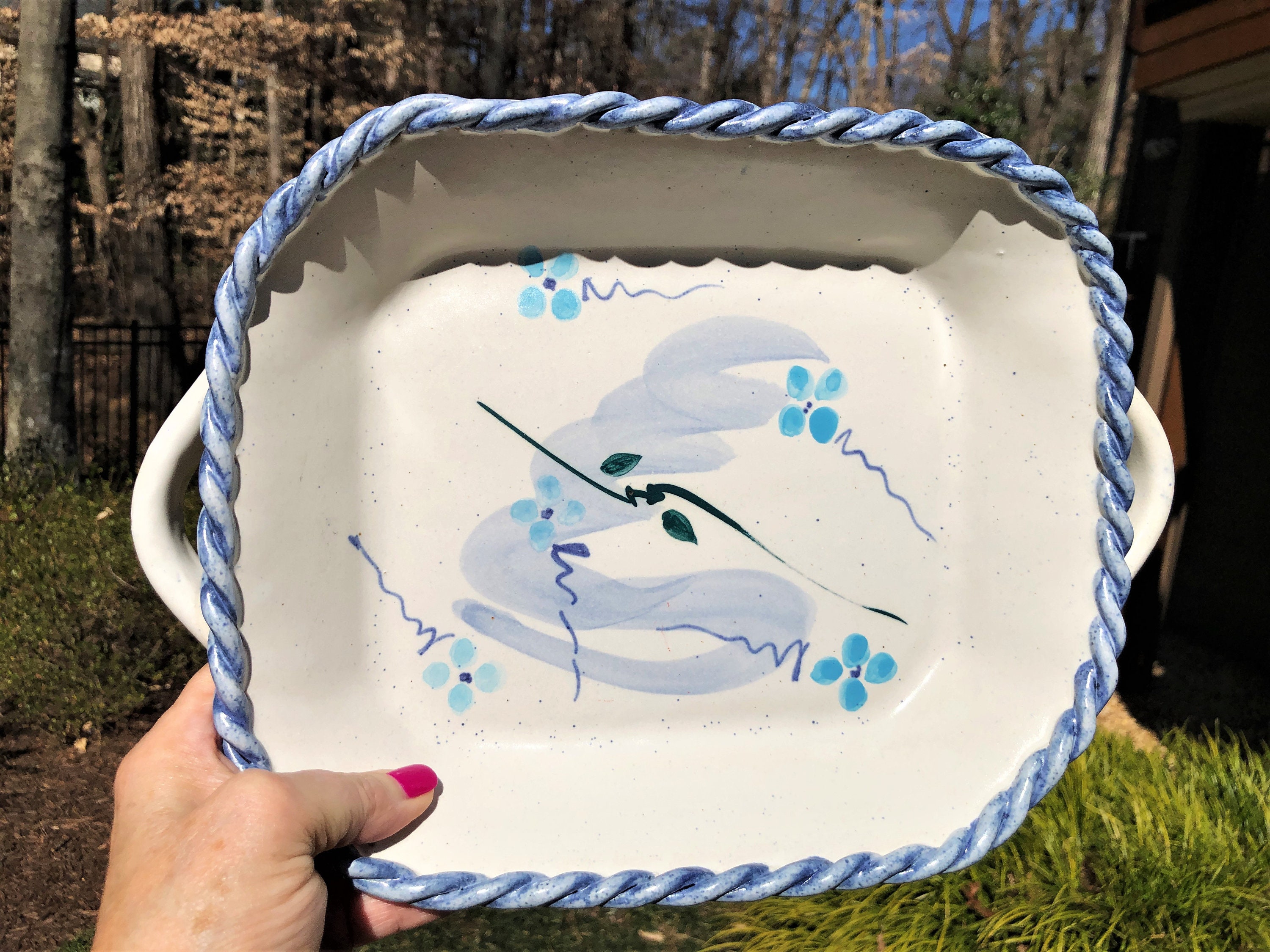 Labaire Pottery Gray Rectangular Hand Thrown Serving Dish | Etsy