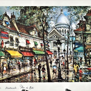J Chardon French Artist, Signed Giclee Art Prints, Paris-eiffel Tower ...