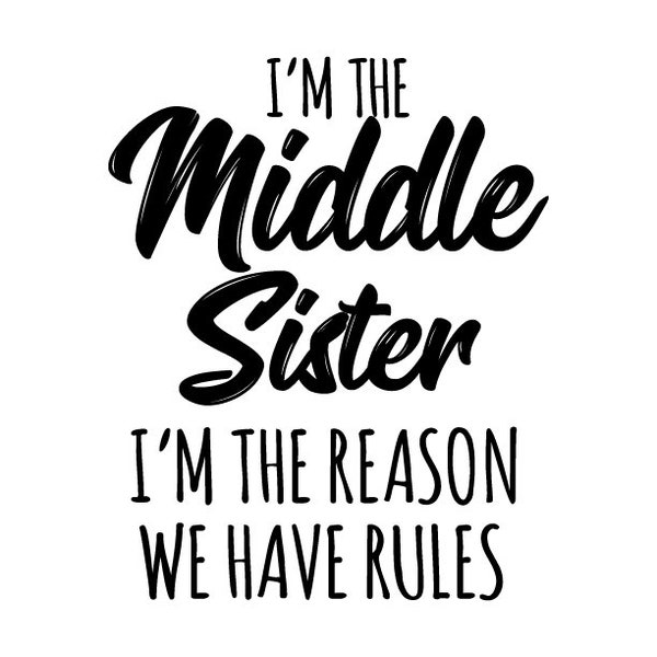 Middle Sister Shirt - Etsy