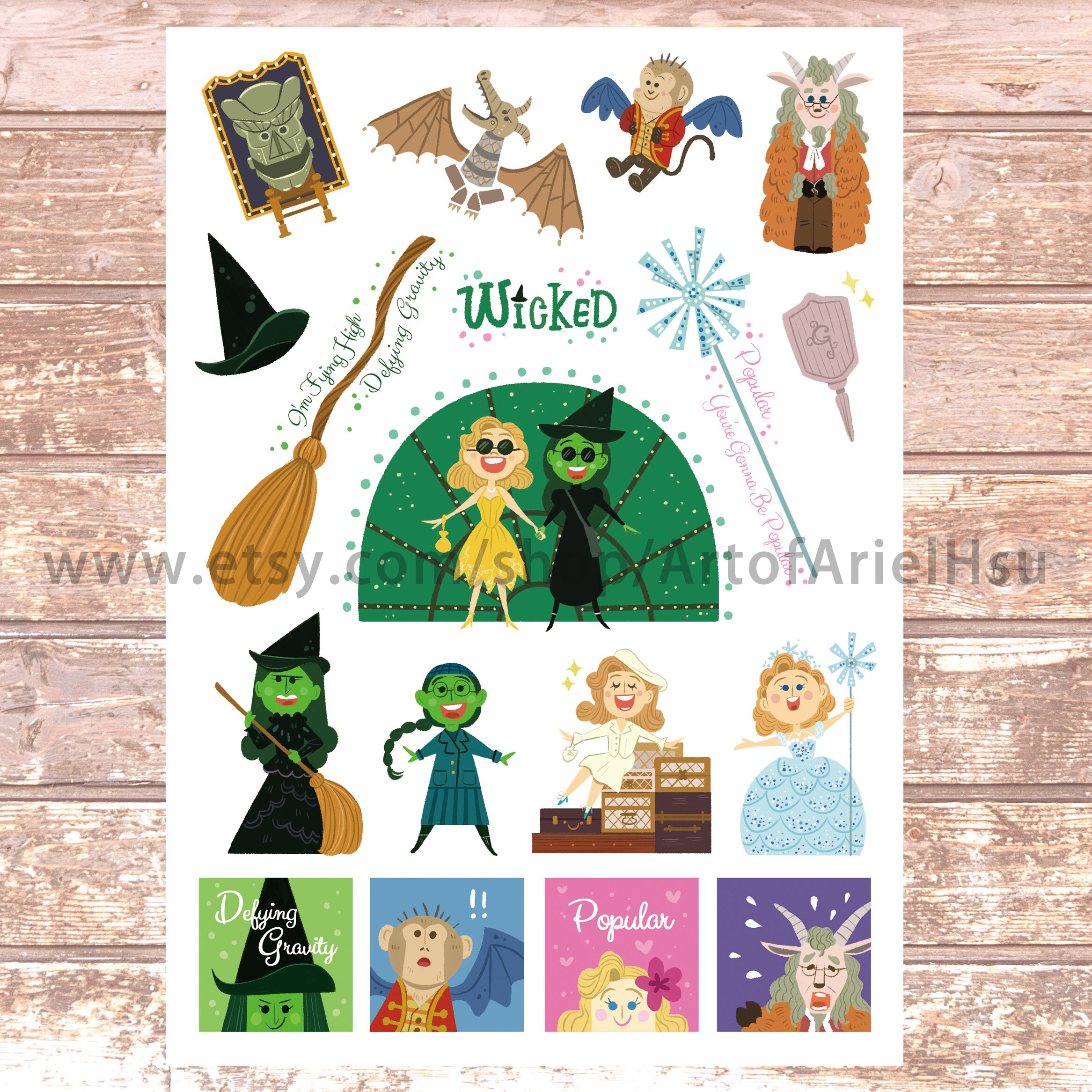 Wicked Sticker | Etsy