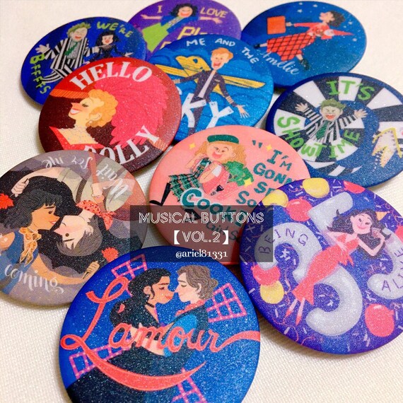 Musical Theme Button vol.2 | Etsy