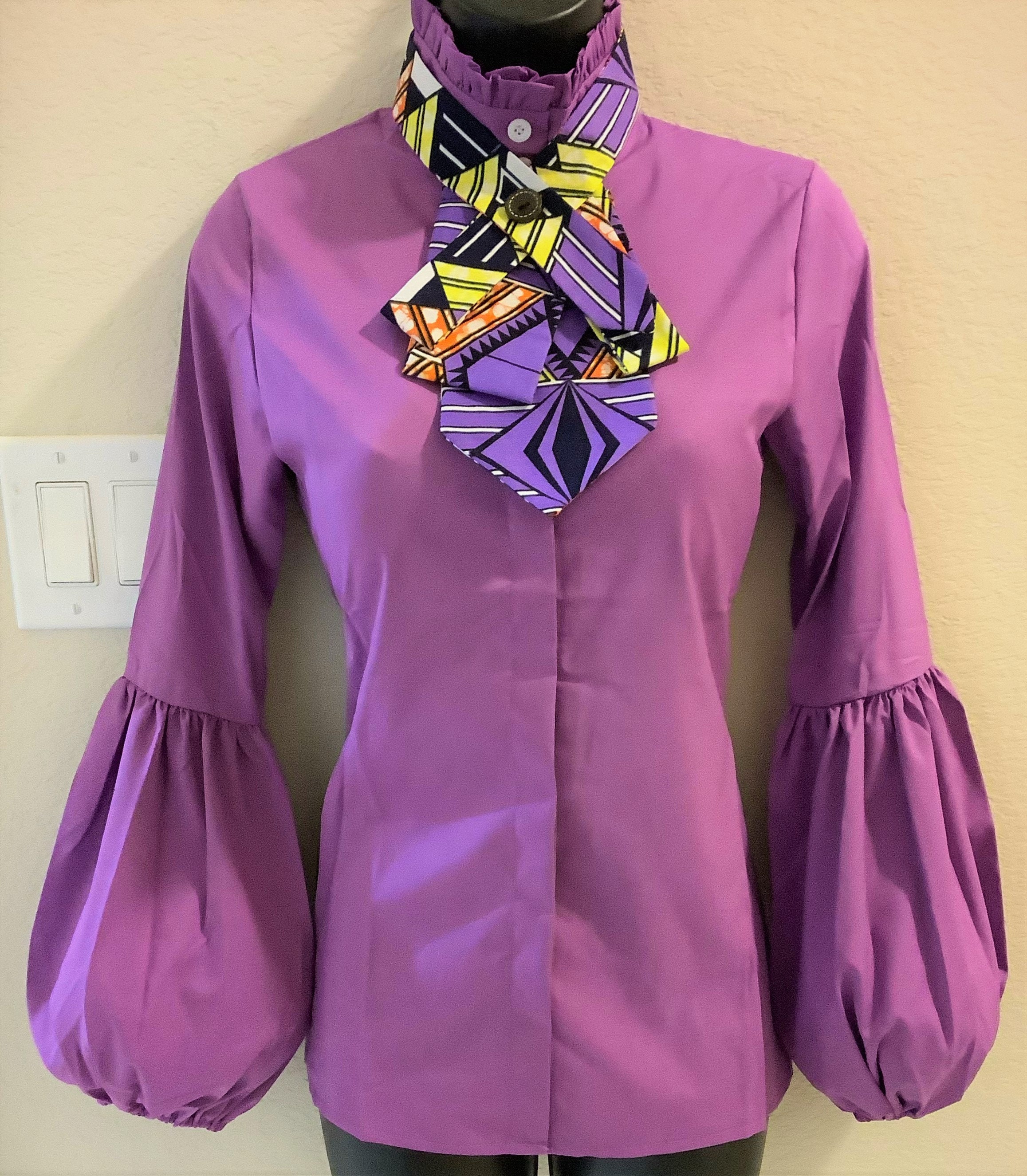 Top de manga de linterna largo - Etsy España