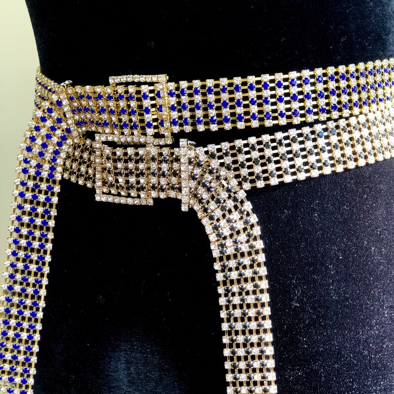 Rhinestone Belt - Etsy