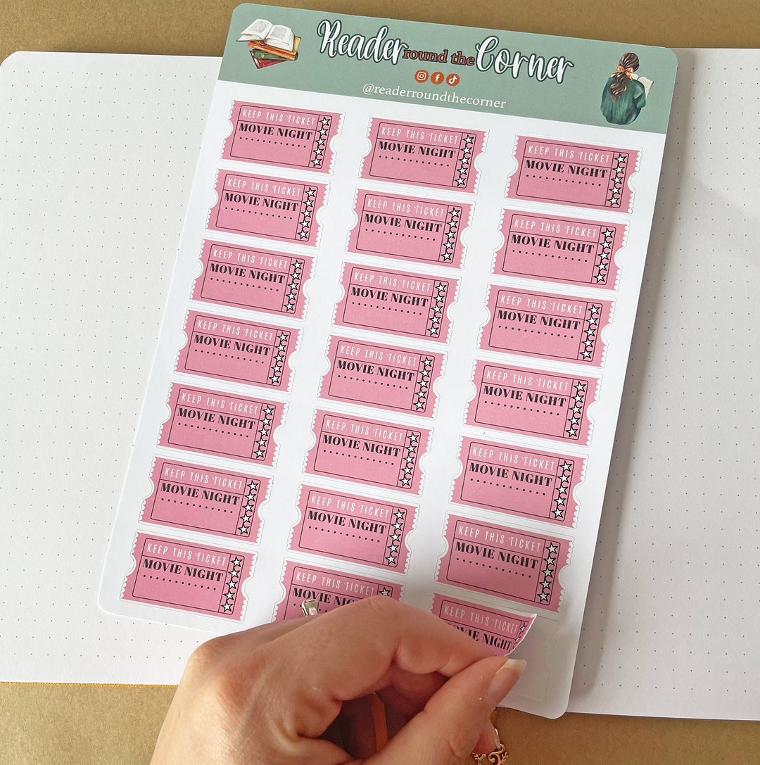 Movie Rating Stickers Movie Night Stickers Movie Night - Etsy UK