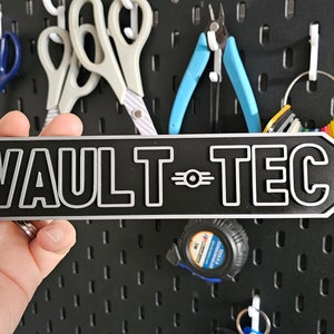Vault Tec Sign, Fallout Inspired, 3d Printed - Etsy