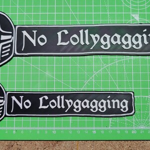 Skyrim Inspired "no Lollygagging" 3d Printed Sign - Etsy