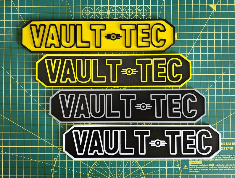 Vault Tec Sign, Fallout Inspired, 3d Printed - Etsy