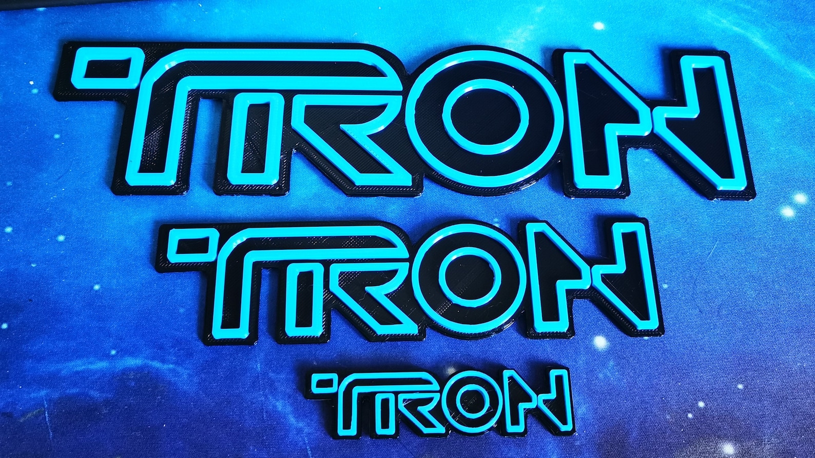 Tron 3d printed sign various sizes | Etsy
