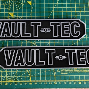 Vault Tec Sign, Fallout Inspired, 3d Printed - Etsy