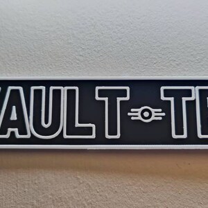 Vault Tec Sign, Fallout Inspired, 3d Printed - Etsy