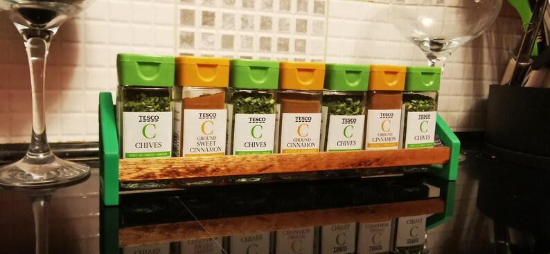 Spice Rack Wood & 3d Printed Mixed Construction Made to | Etsy