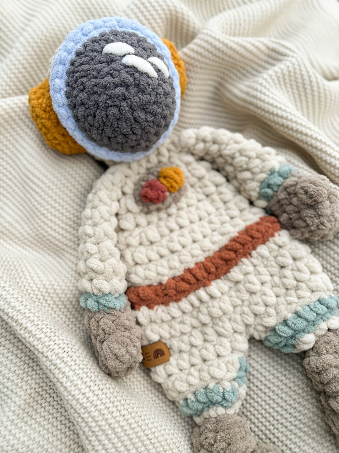 READY TO SHIP - Astronaut Snuggler, Space Nursery Gift, Plush Crochet ...