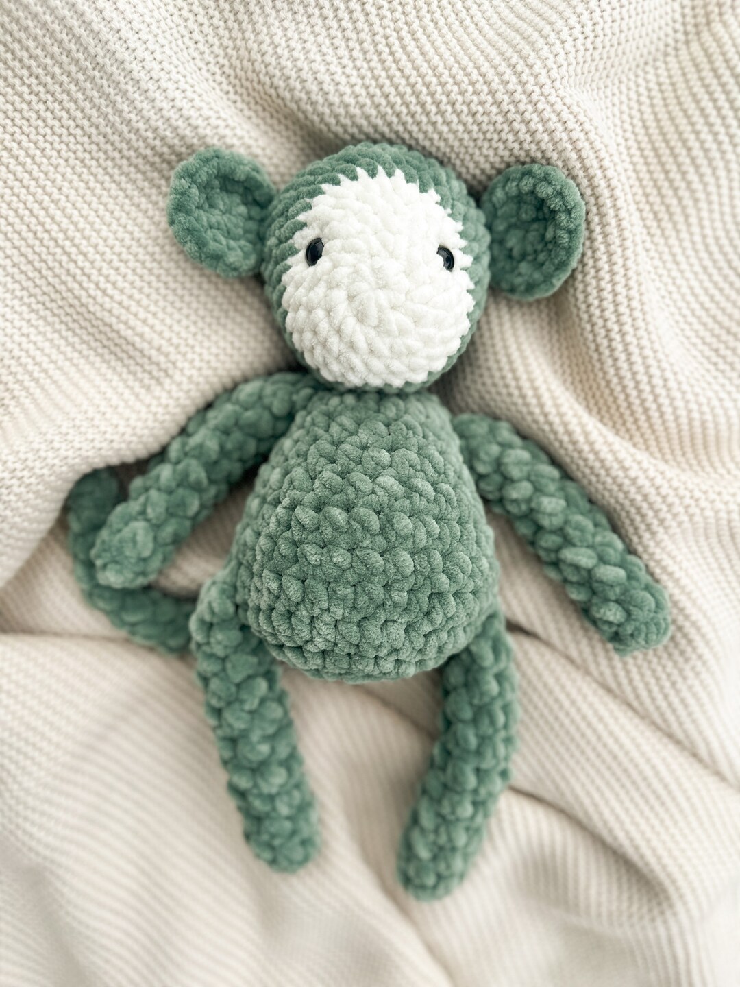 READY TO SHIP - Monkey Plushie, Crochet Monkey, Monkey Toy, Jungle ...