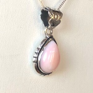 Natural Pink Conch Shell Teardrop Pendant - Pink Conch Pendant for ...