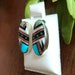 Inlay Multicolor Oval Shape - Inlay Turquoise and Red Coral, Black Onyx ...