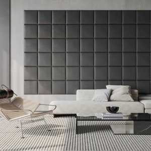 SELF ADHESIVE WALL Panels 30 Colors Velvet Fabric Faux Leather ...