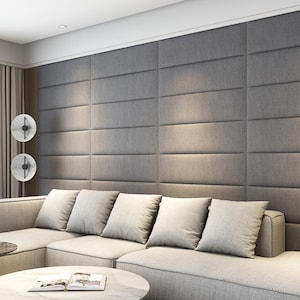UPHOLSTERED WALL PANELS, Rectangular 24"x10" Cushion Wall Panel ...