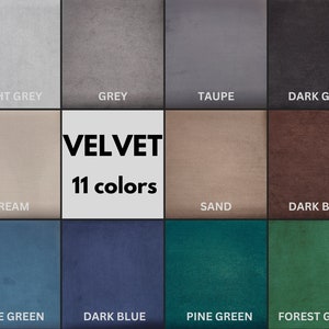 SELF ADHESIVE WALL Panels 30 Colors Velvet Fabric Faux Leather ...