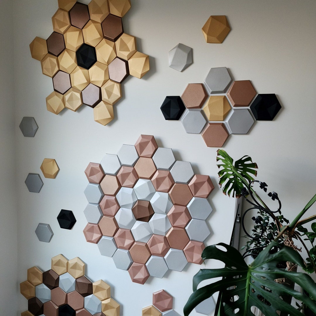 DECORATIVE TILES Acoustic Wall Panel Soundproofing Absorbing 3D Wall ...