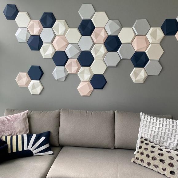DECORATIVE SOUNDPROOF PANEL - 40 Colors Available - Sound Insulation ...