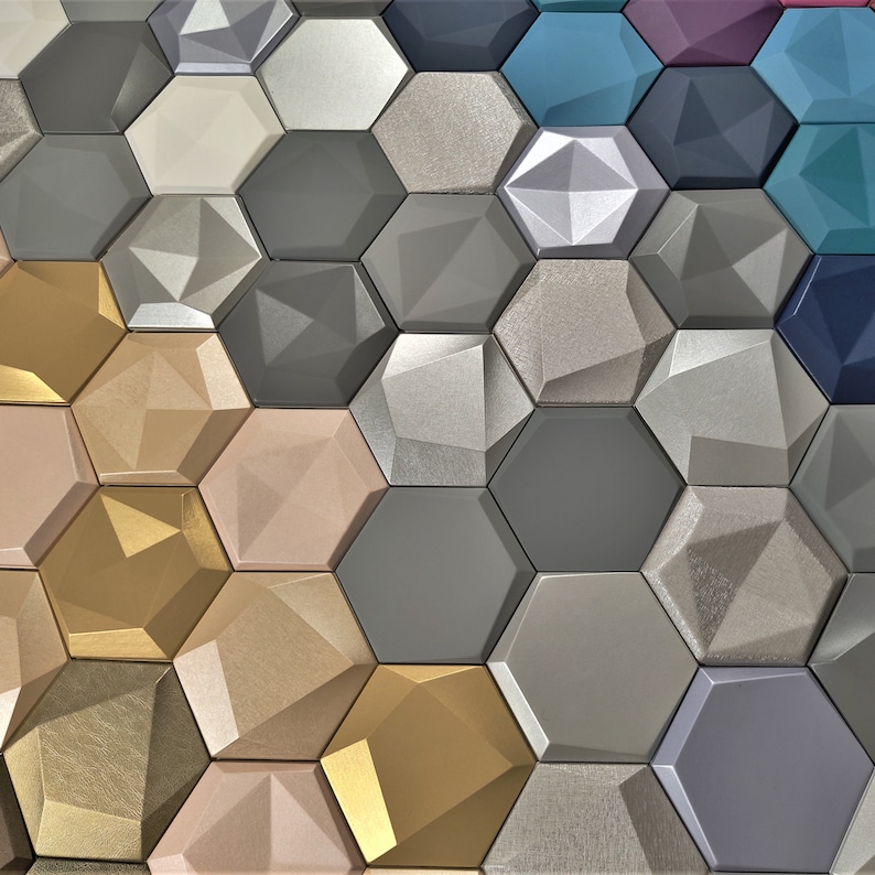 3D Wall Tiles CREATE CUSTOM DESIGN Mixing 80 Colors 3D Wall | Etsy