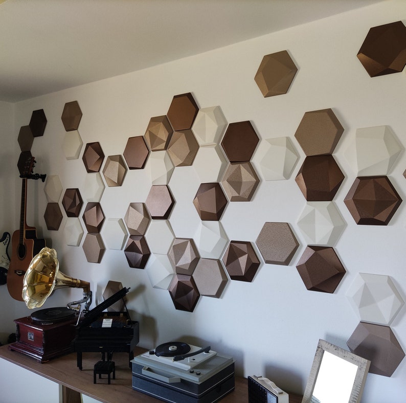 DECORATIVE SOUNDPROOFING PANEL Acoustic Tile Sound Absorbing - Etsy
