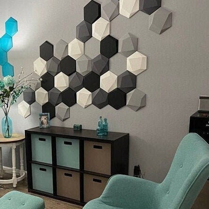 DECORATIVE SOUNDPROOFING PANEL Acoustic Tile Sound Absorbing - Etsy