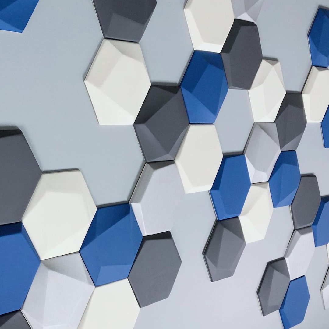 HEXAGON Wall Panels HONEYCOMB Wall Decor Geometric Wall Design ...