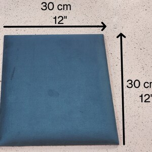 SELF ADHESIVE WALL Panels 30 Colors Velvet Fabric Faux Leather ...