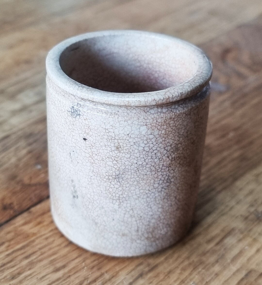 Tactile Stoneware Miniature JAM Pot Found by Si-finds / Beaker / Desk ...