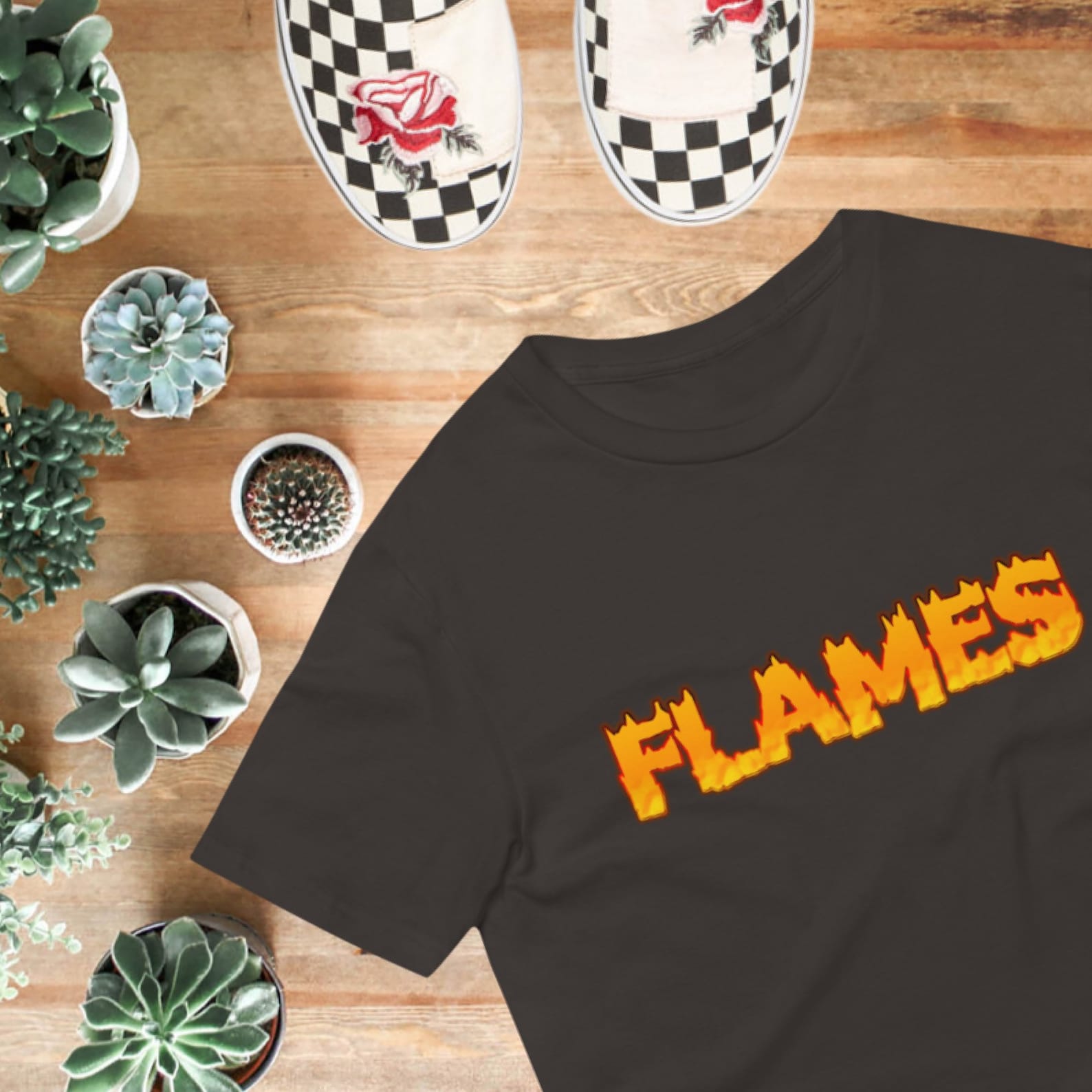 Flames Short-Sleeve T-Shirt | Etsy