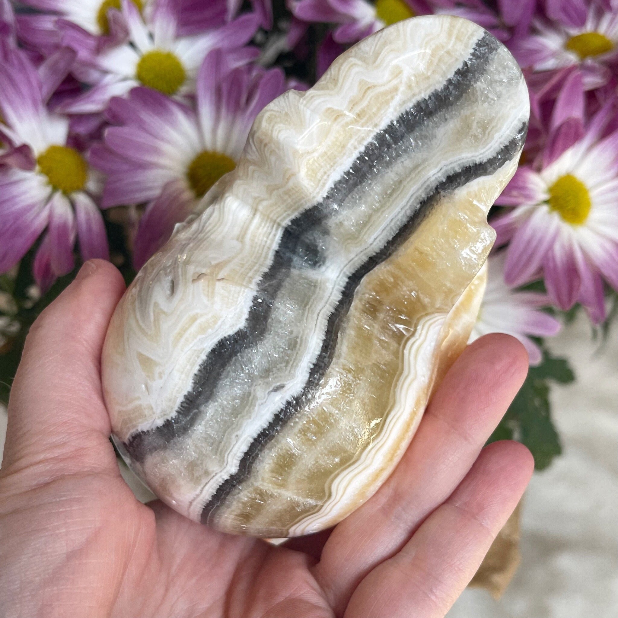 Banded Calcite Crystal Skull - Etsy