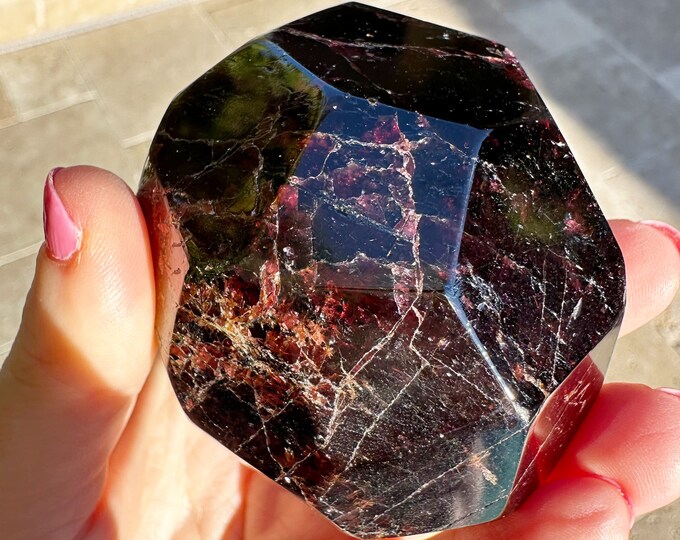 Large Natural Genuine Garnet Freeform - Etsy