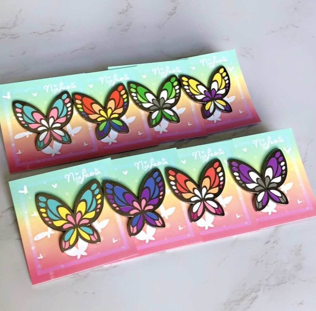 Butterfly Pride Enamel Pins - Etsy