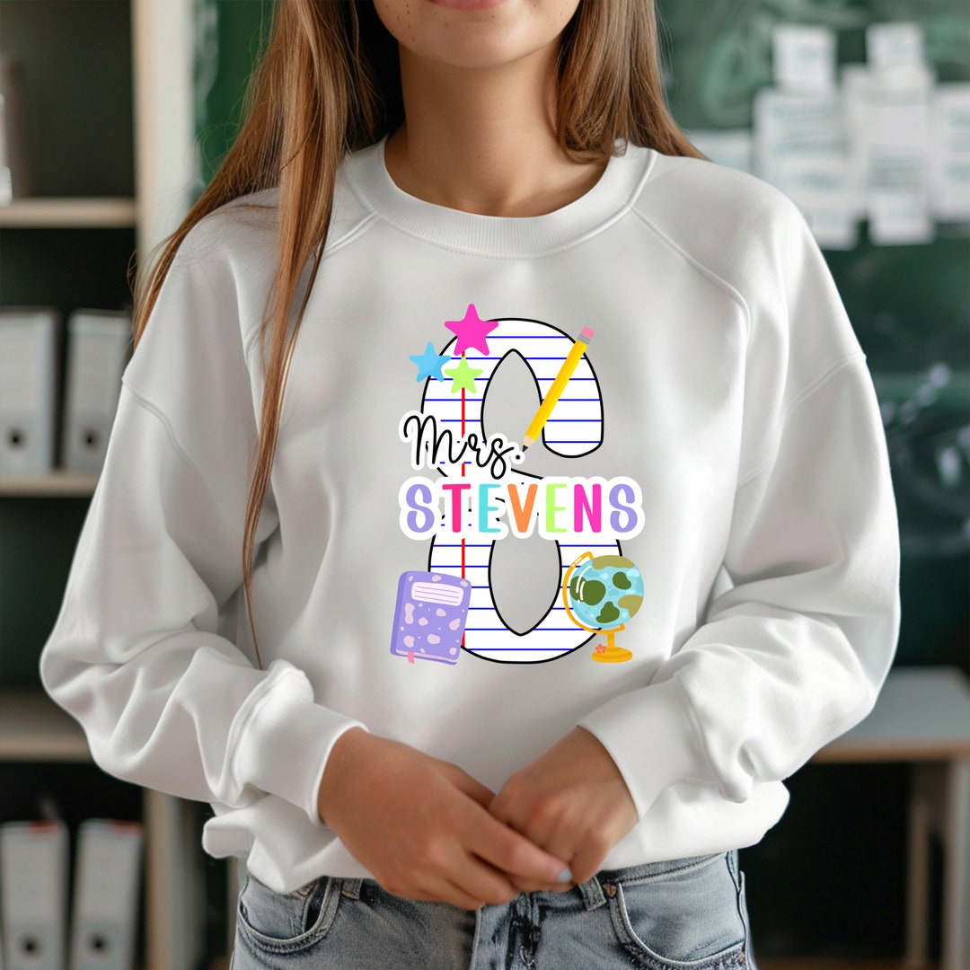 Personalized Teacher Design Png, Custom Teacher Name Png, Back to ...