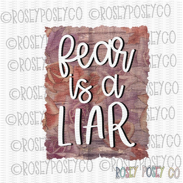Fear is a Liar - Etsy