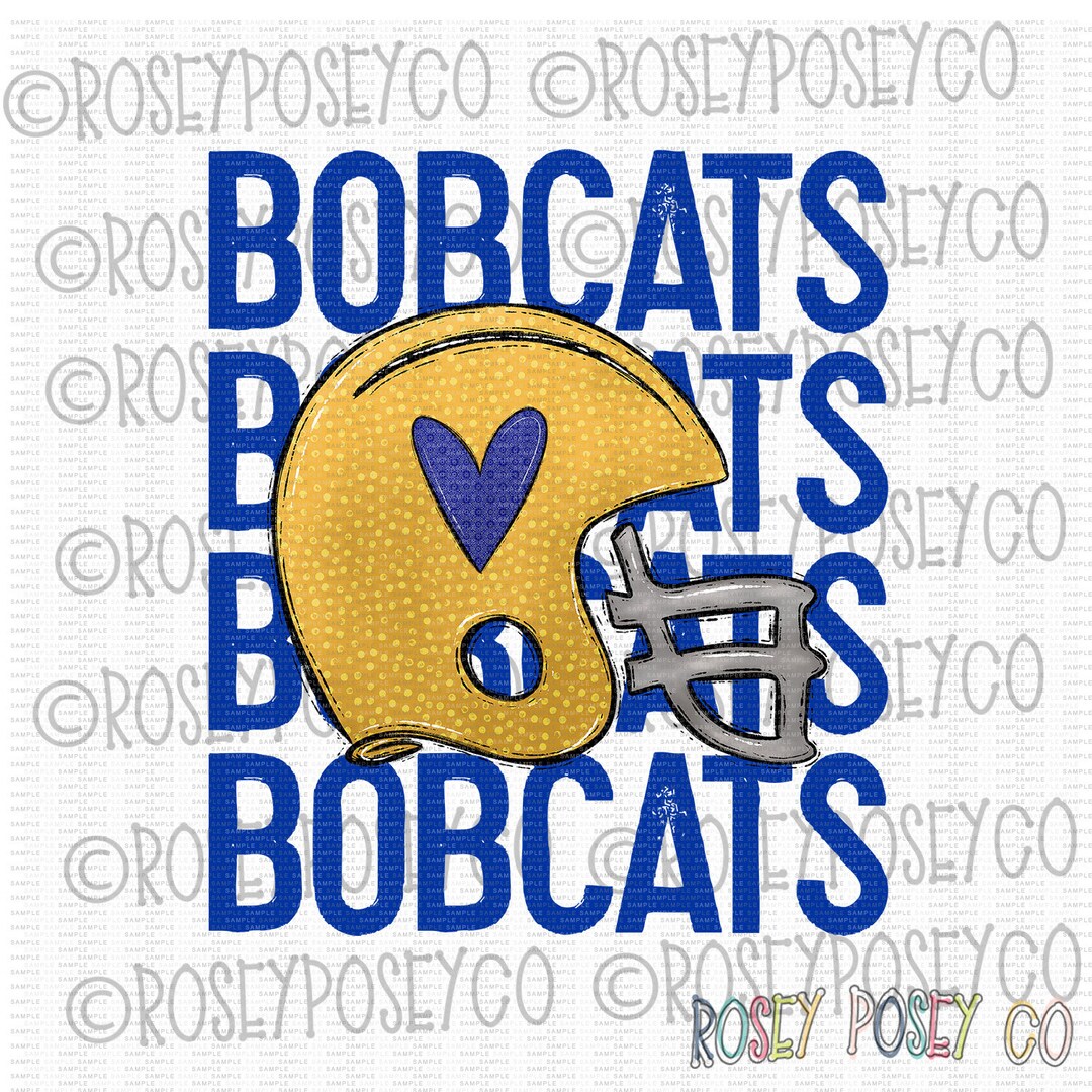 Bobcats Football Sublimation Design Digital Download PNG - Etsy