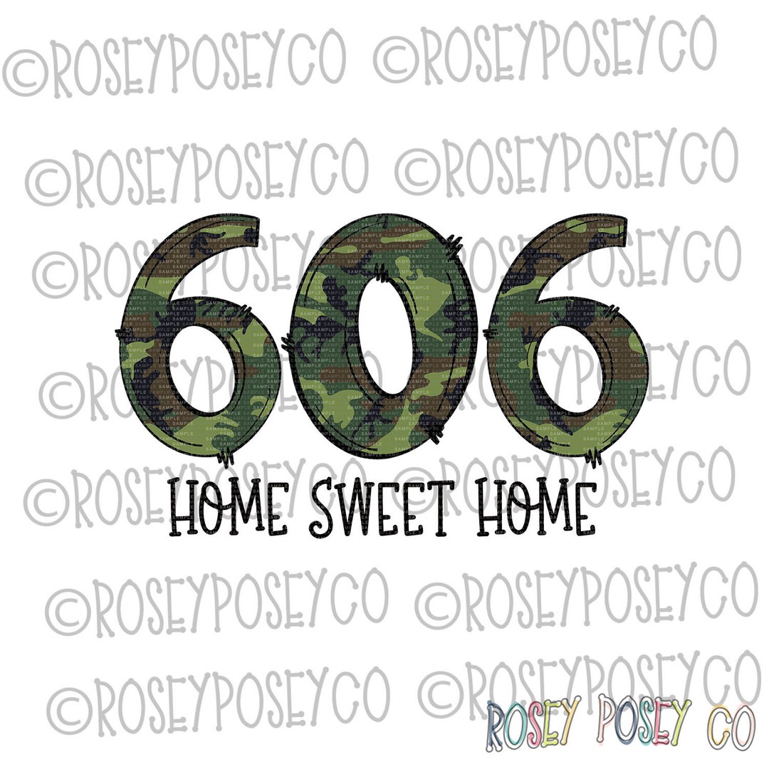 606 Area Code Kentucky KY Camo Sublimation Design Digital - Etsy