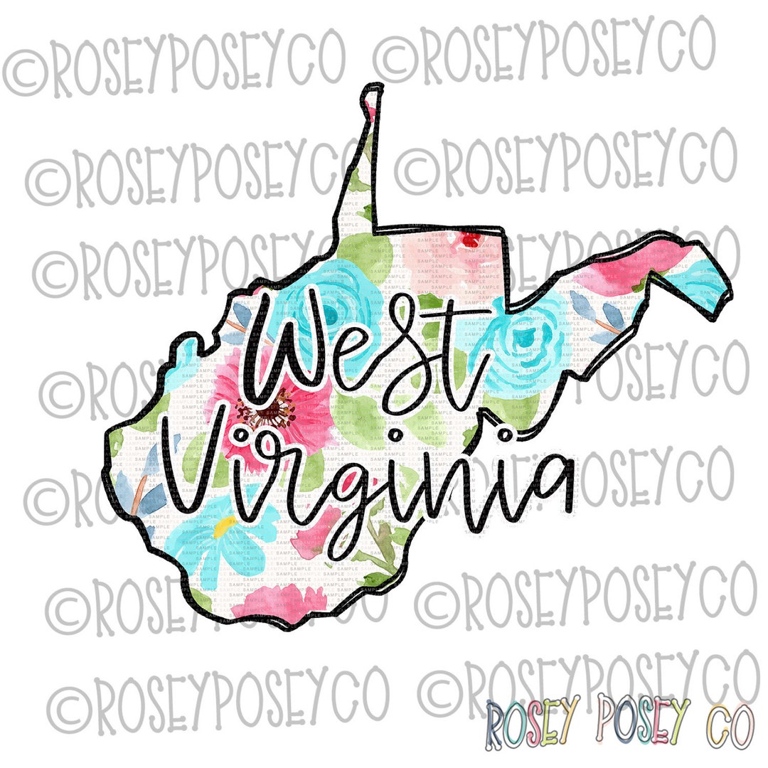 West Virginia WV Sublimation Design Digital Download PNG - Etsy